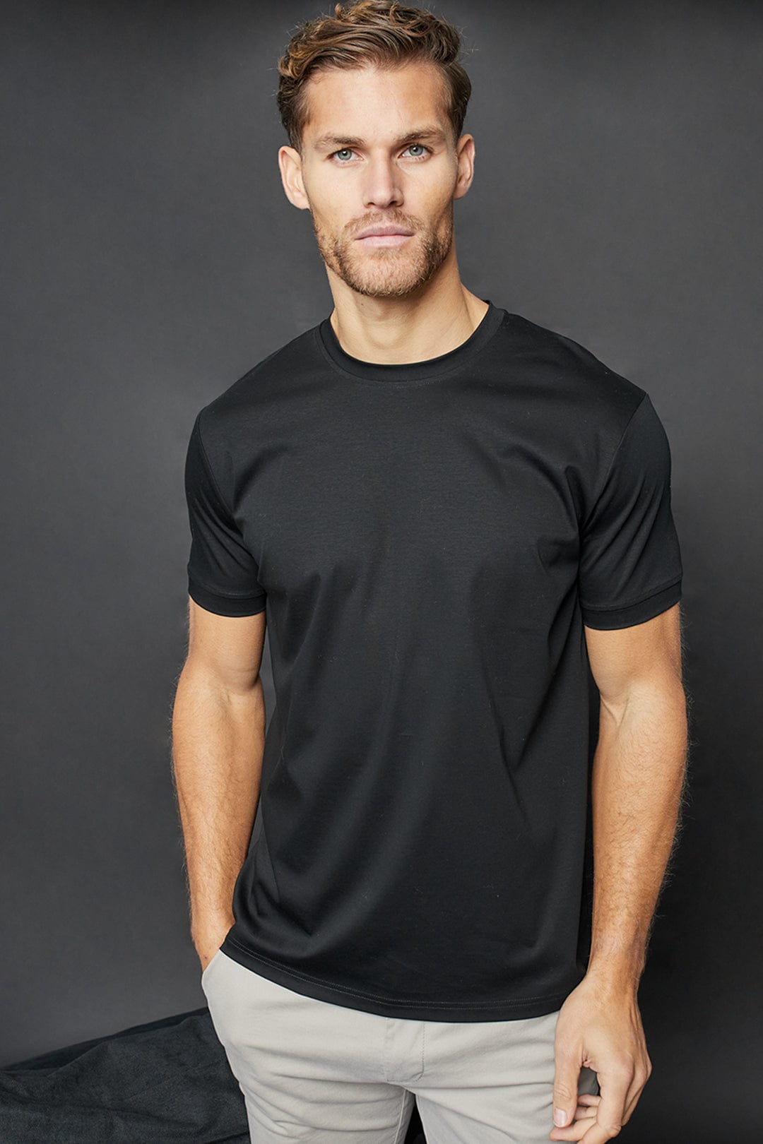 Luxe Mercerised T-Shirt - Black – Raith Clothing